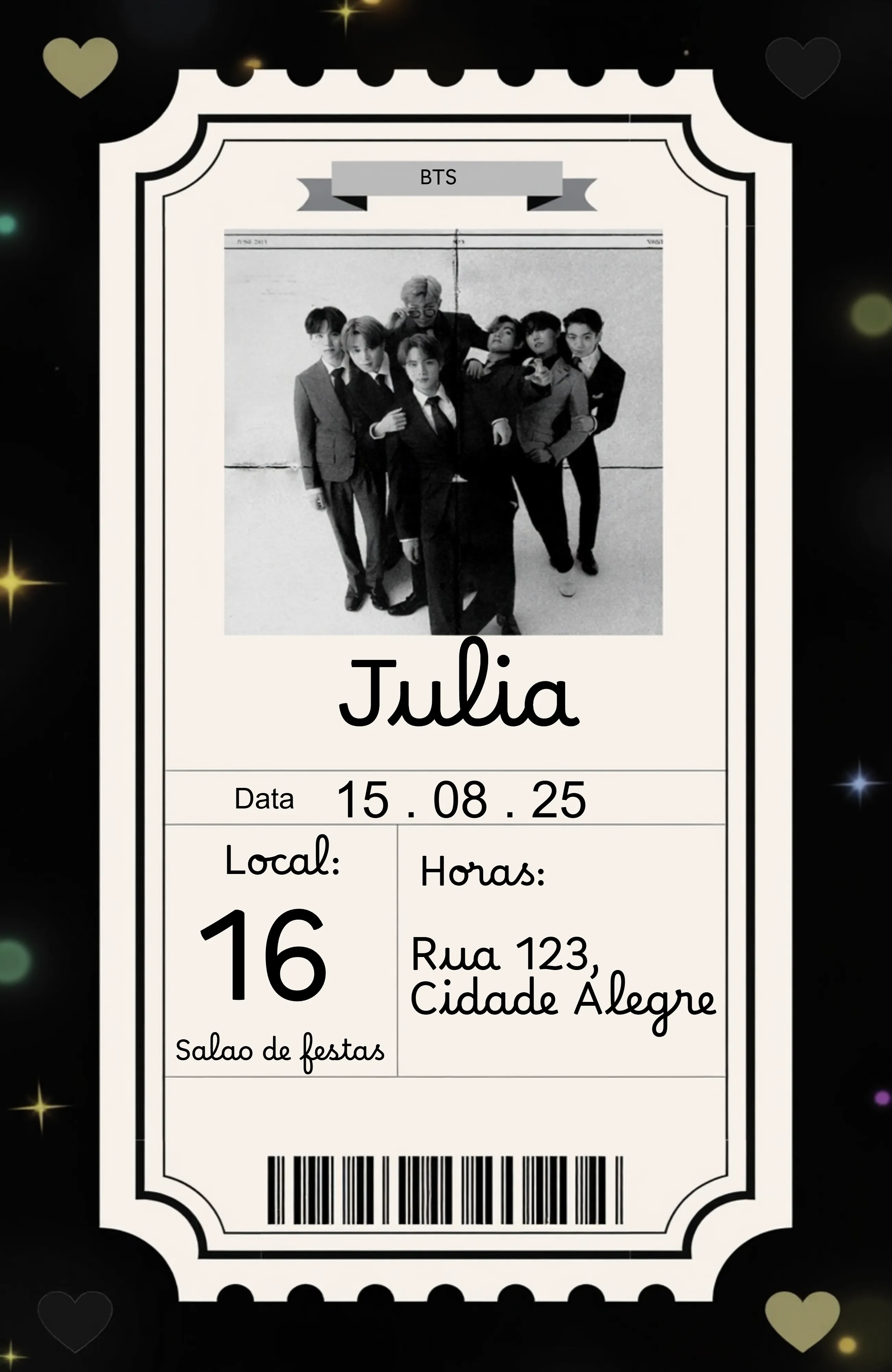 Modelo De Ticket Grátis | Templates Editáveis, Modelos e Recursos ...