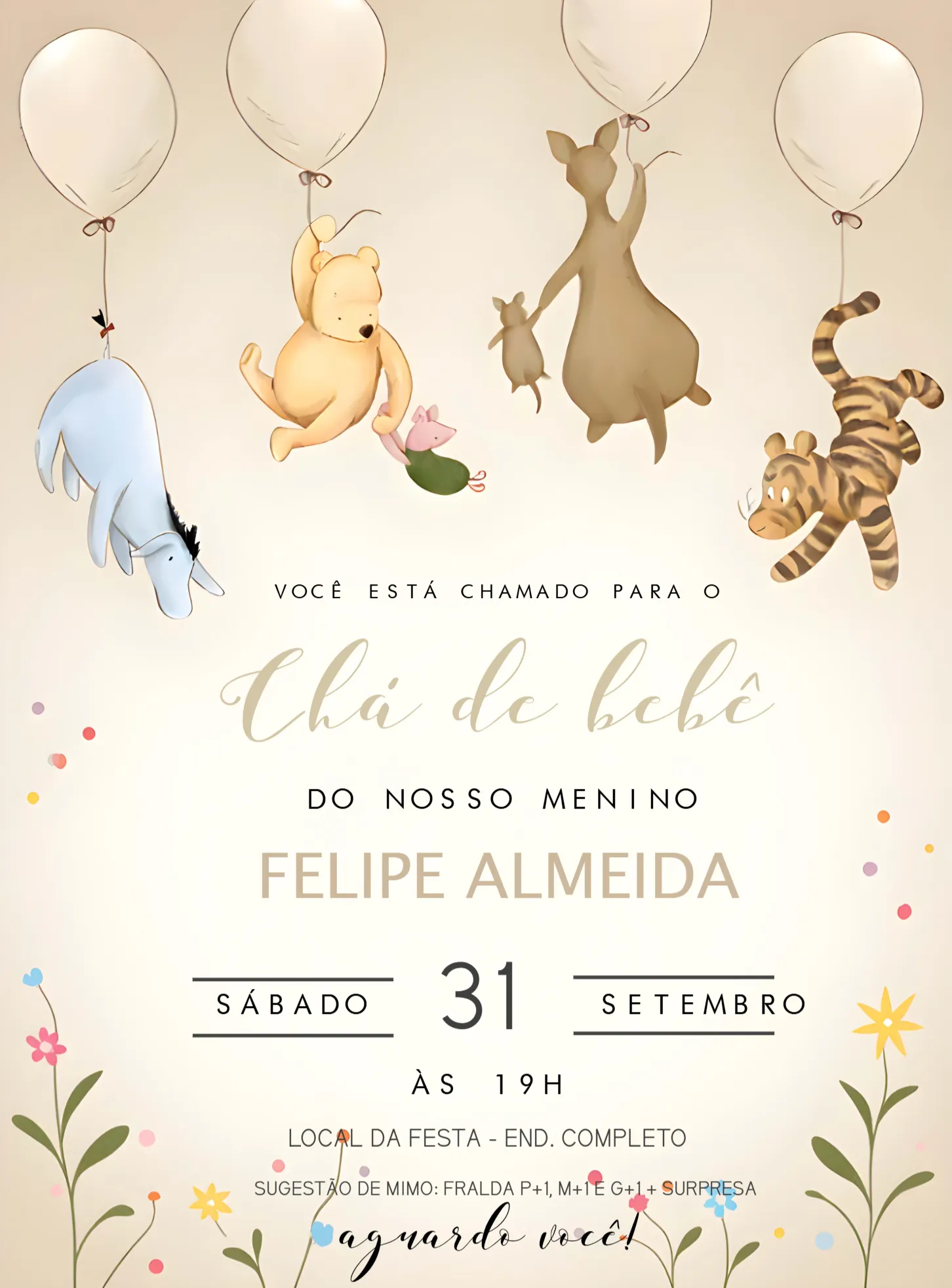 Baby Shower Winnie the Pooh Donkey - Most Searched Digital Invitation ...