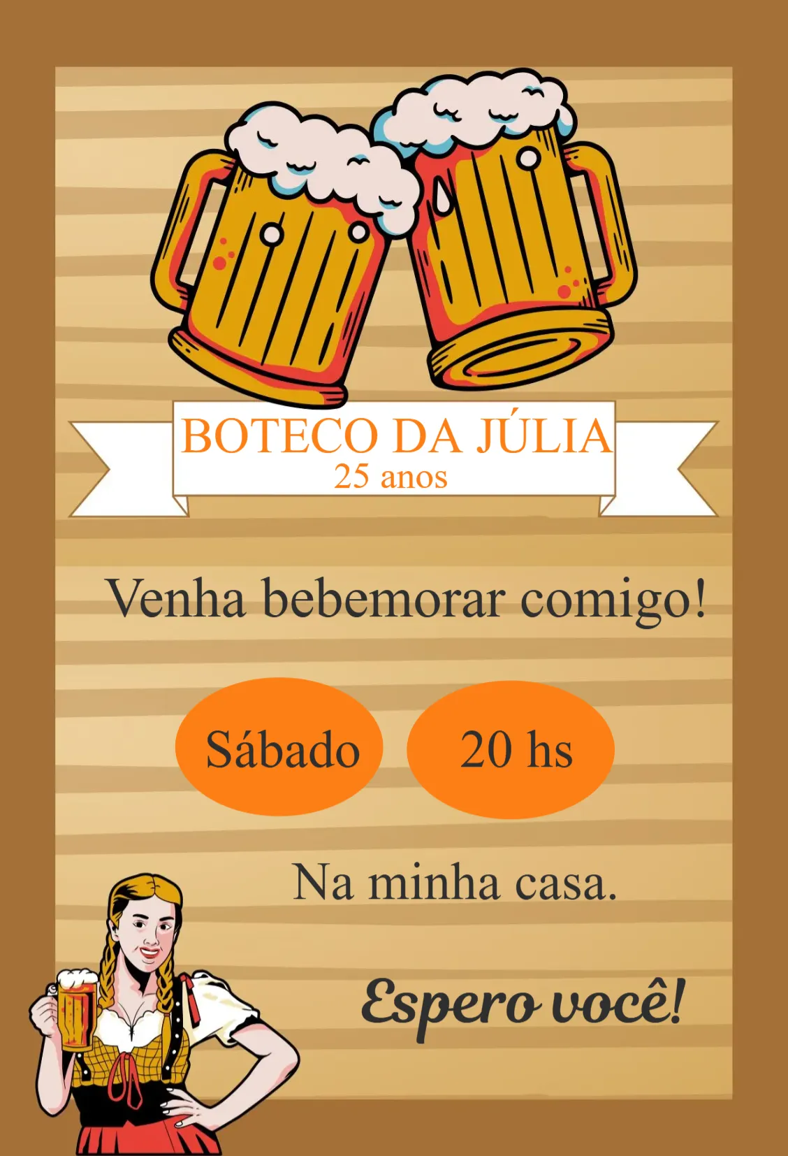 Convite Aniversário Boteco - Celebre com Estilo | Convitede