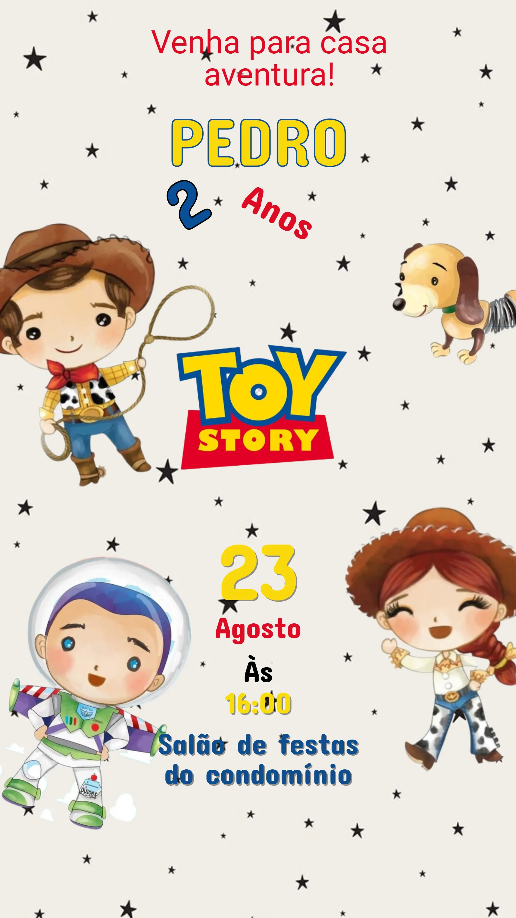 Convite Aniversário Toy Story - Aniversário Infantil | Convitede