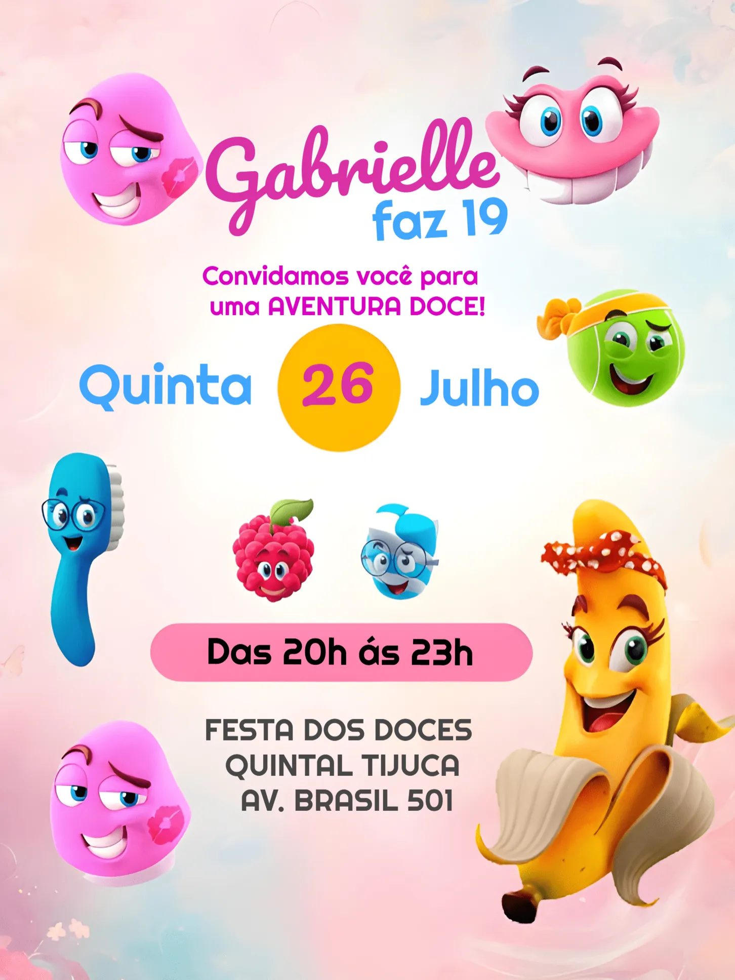 Invitacion Digital Color Grátis | Templates Editáveis, Modelos e ...