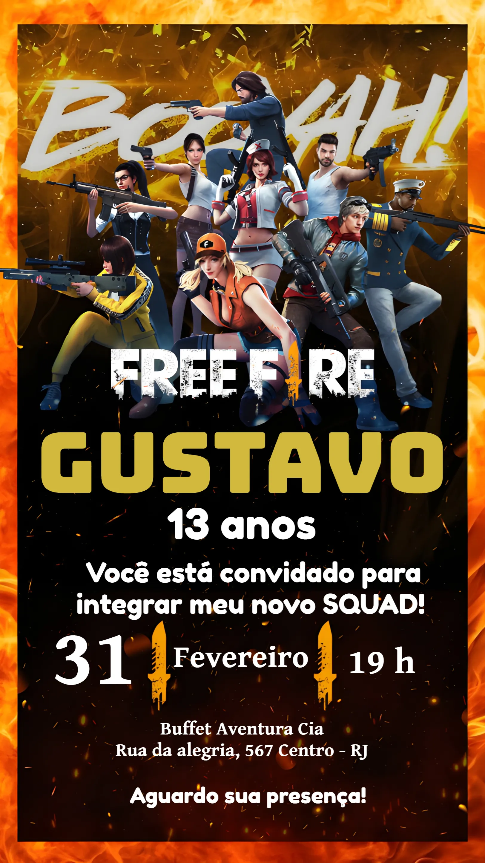 Toppers Free Fire Para Imprimir Grátis | Templates Editáveis, Modelos e ...