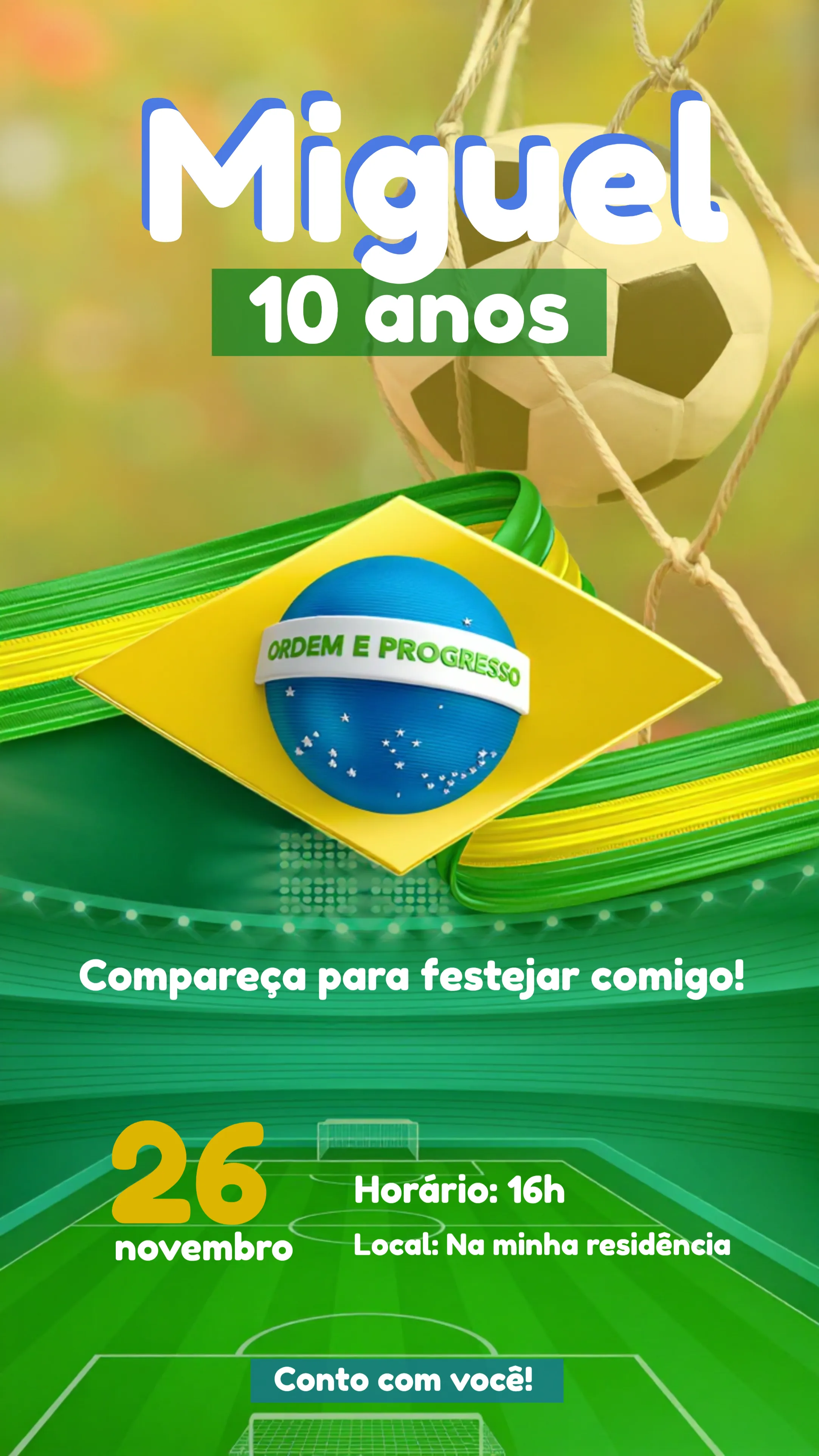 Digital Invitation Soccer Brazil - Top Searches | Convitede