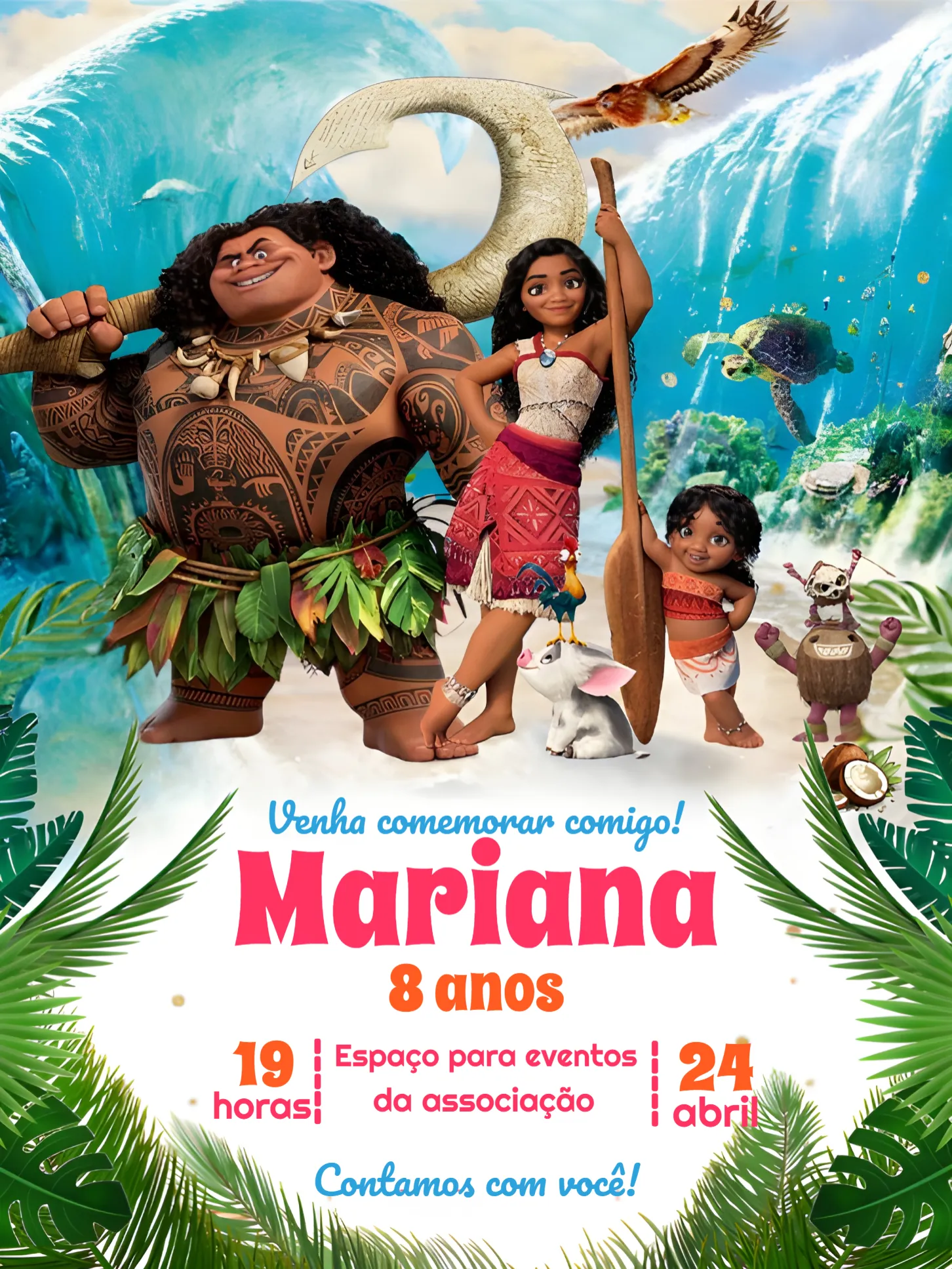 Maui Digital Invitation Grátis | Templates Editáveis, Modelos e ...