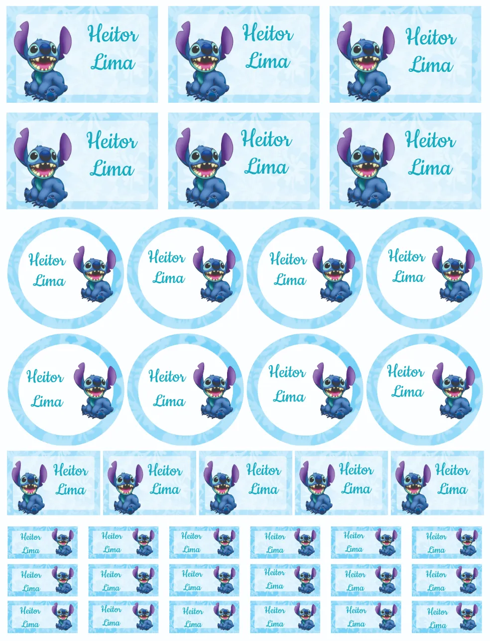 Convite Stitch – Editar Online | Convitede