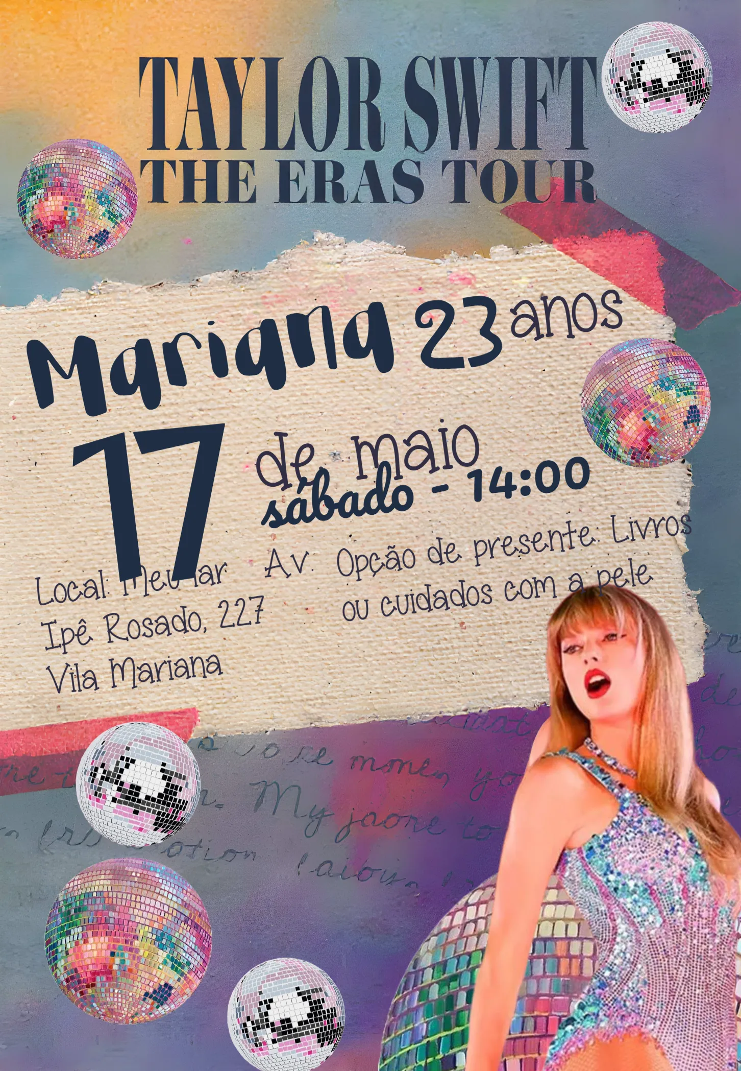 Taylor Swift Festa Grátis | Templates Editáveis, Modelos e Recursos ...