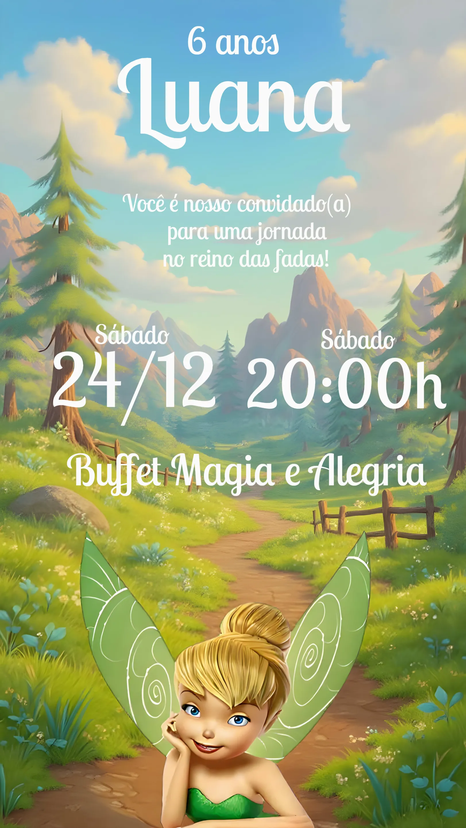 Tinker Bell Para Imprimir Grátis | Templates Editáveis, Modelos e ...